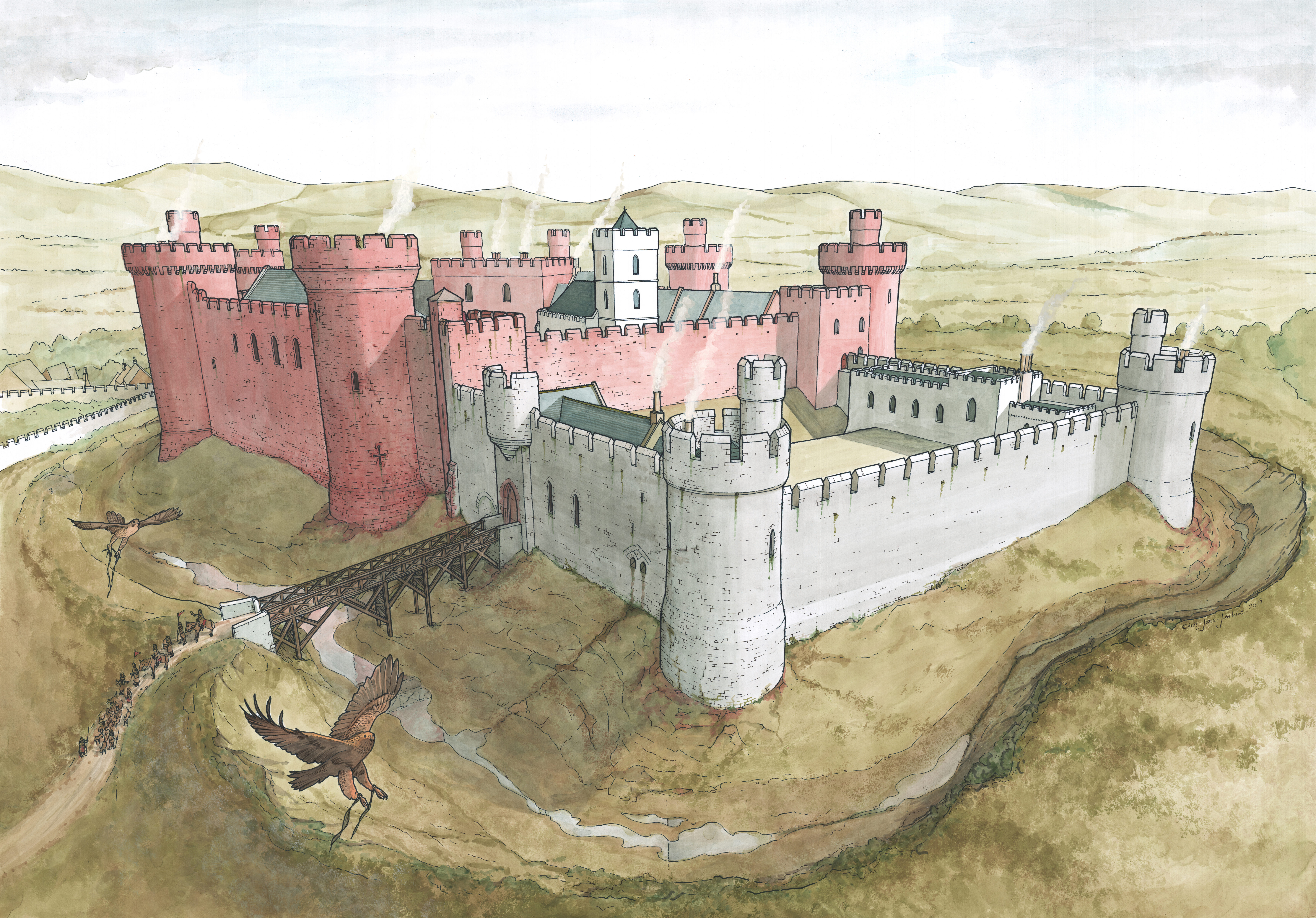Digital reconstruction of Ruthin Castle | Castle Studies Trust